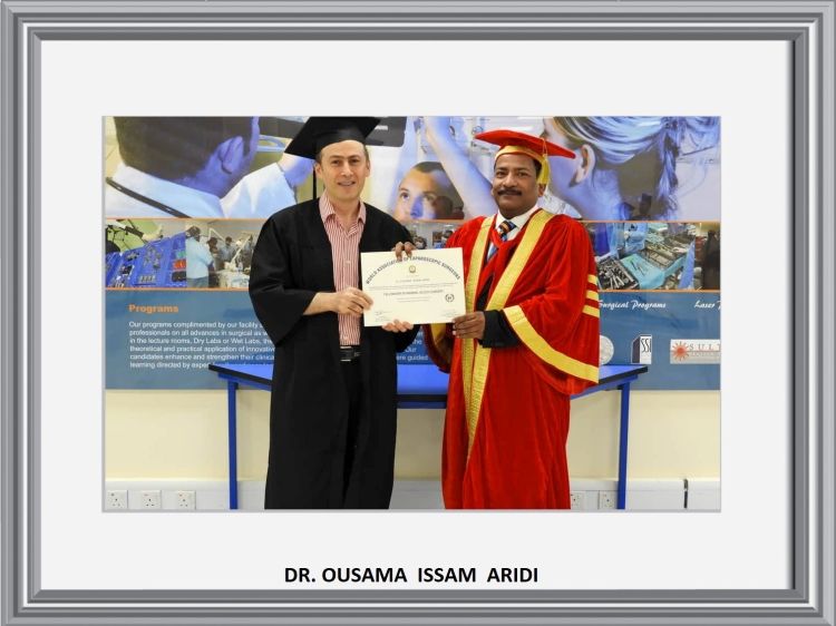 Surgeons and Gynaecologists taking training at World Laproscopy Hospital Training at Dubai