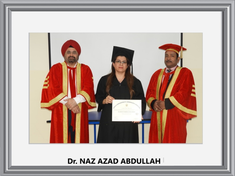 Surgeons and Gynaecologists taking training at World Laproscopy Hospital Training at Dubai