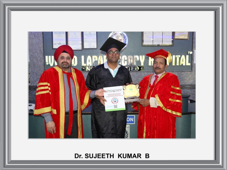 Album of Robotic Surgeon taken training at World Laproscopy Hospital