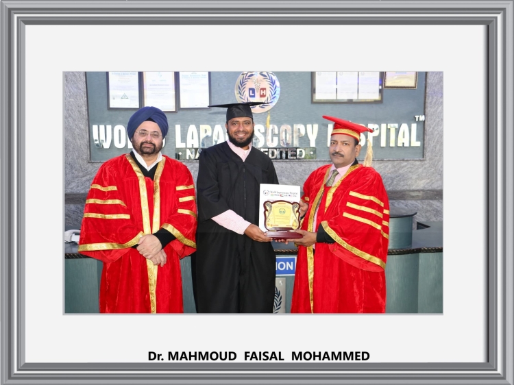Album of Robotic Surgeon taken training at World Laproscopy Hospital