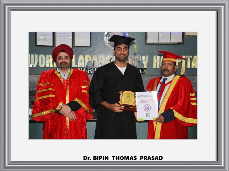 Album of Robotic Surgeon taken training at World Laproscopy Hospital